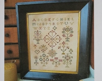 Handtuck Sampler by Threadwork Primitives Cross Stitch Design Chart Pattern Primitive Sampler ...