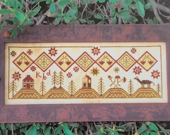 Companion Quaker Christmas Tree Sampler by Carriage House Samplings - Etsy