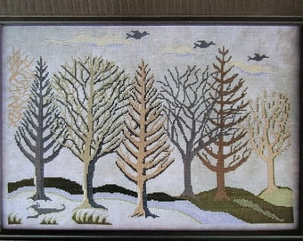 Companion Quaker Christmas Tree Sampler by Carriage House Samplings - Etsy