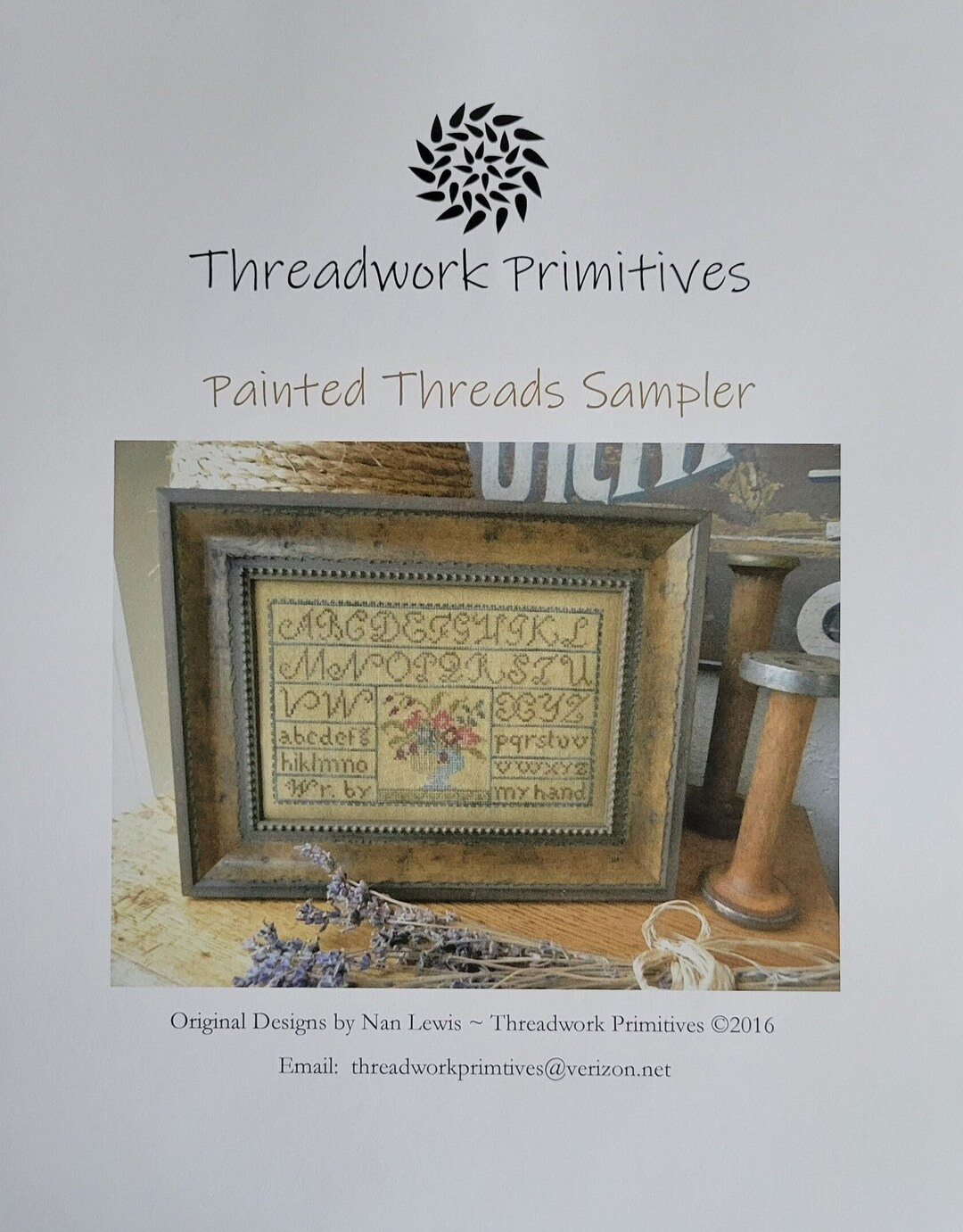 Painted Threads Sampler by Threadwork Primitives - Etsy