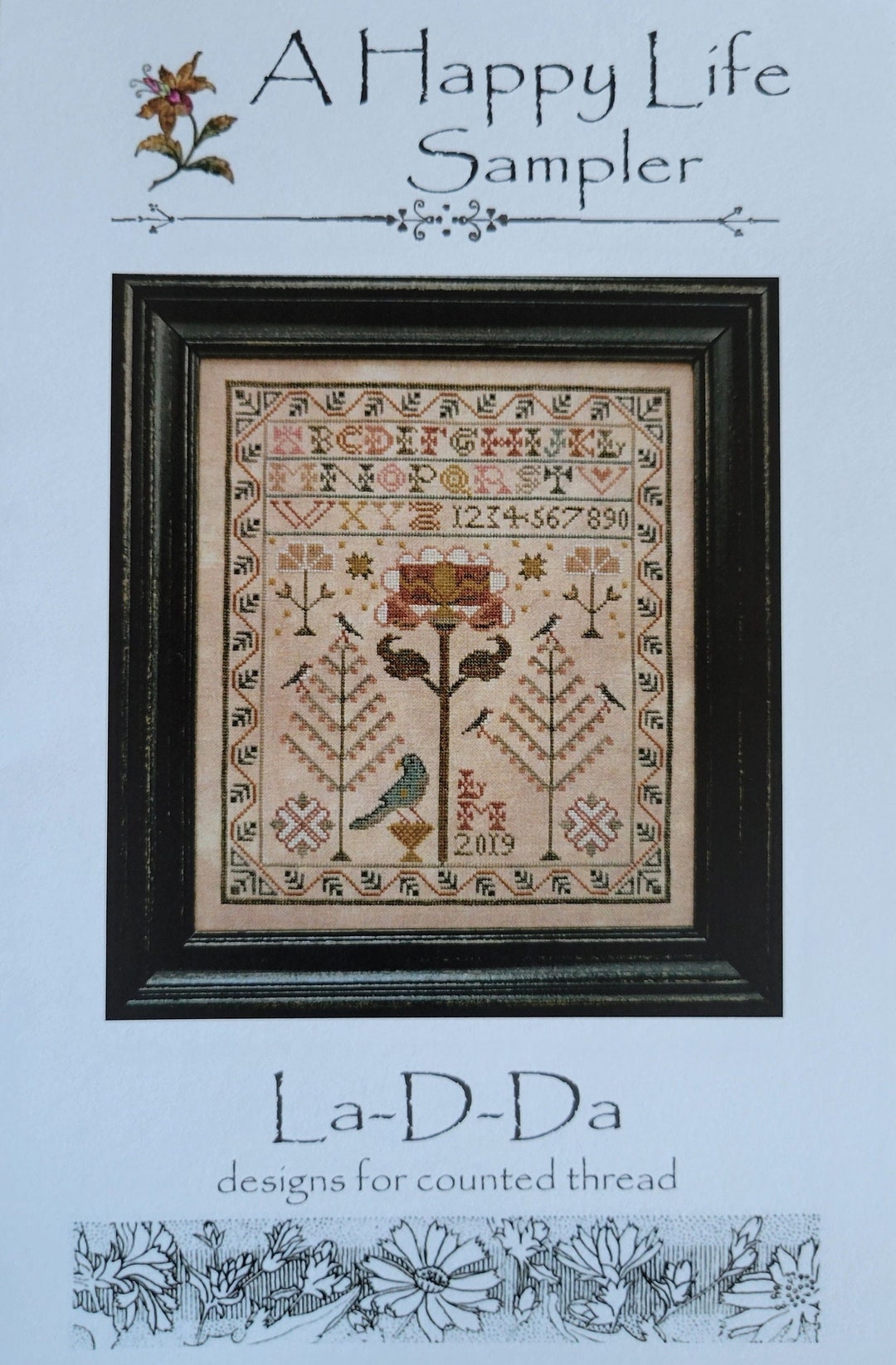 A Happy Life Sampler by La-d-da - Etsy