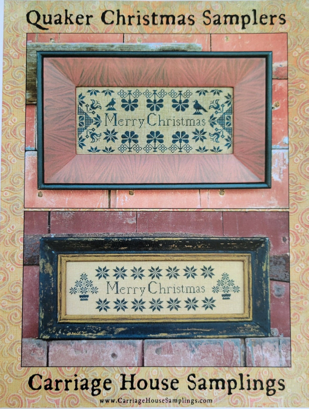Quaker Christmas Samplers by Carriage House Samplings - Etsy