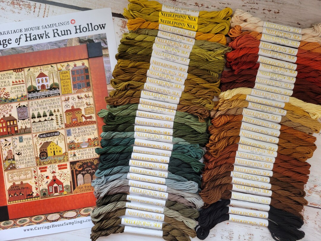 PRE-ORDER: NPI Silks Floss Pack for the Village of Hawk Run Hollow - Etsy