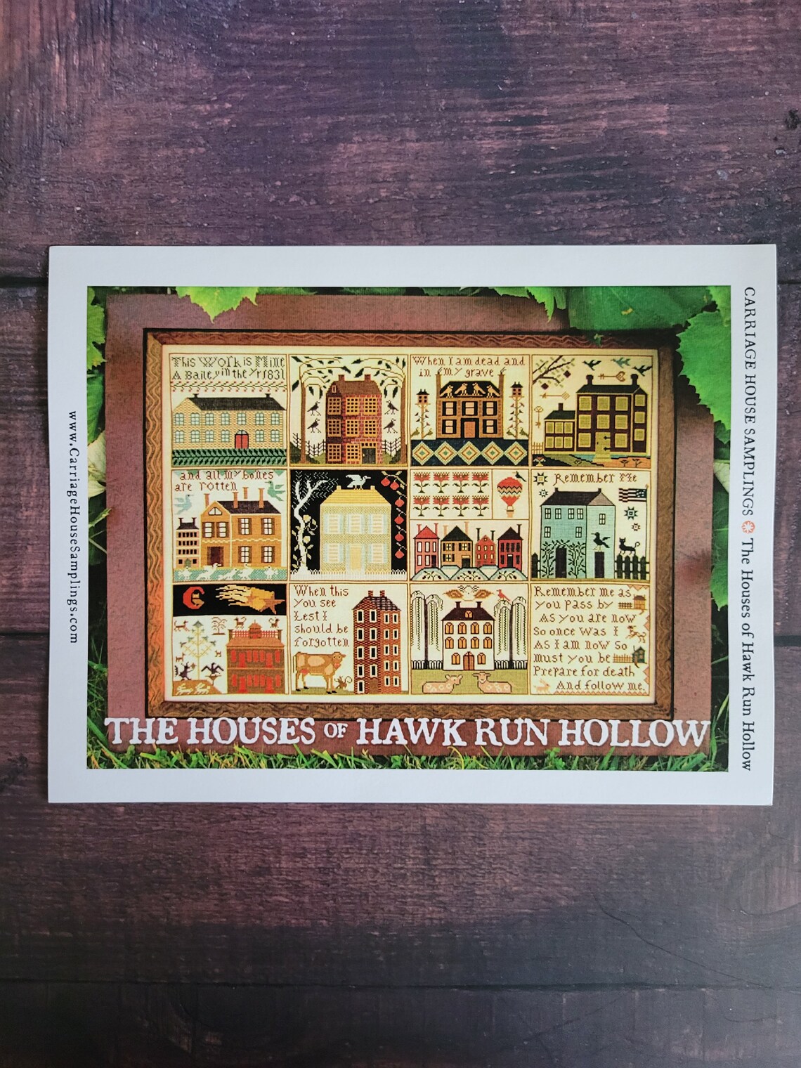 The Houses of Hawk Run Hollow by Carriage House Samplings - Etsy