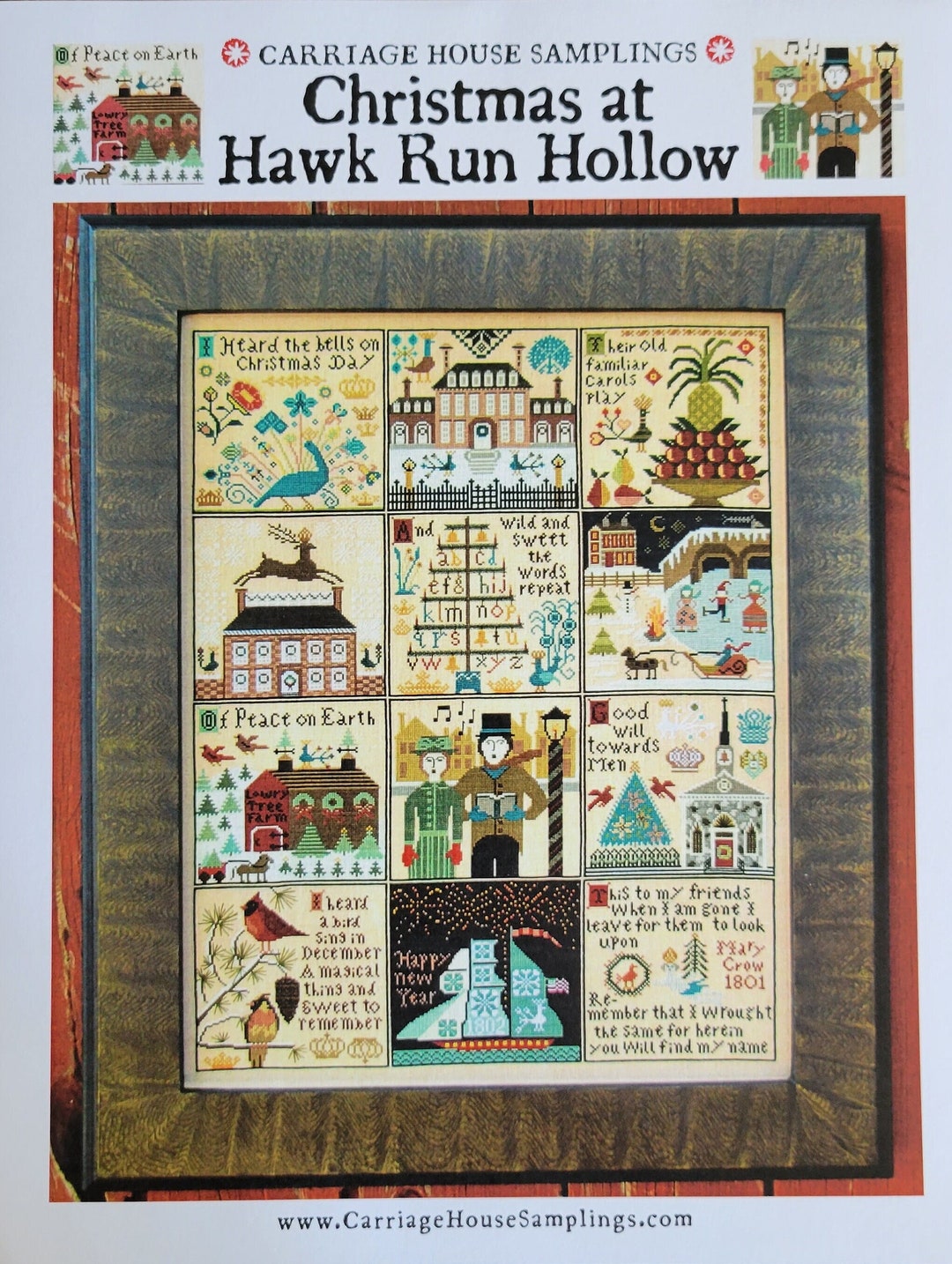 Christmas at Hawk Run Hollow by Carriage House Samplings - Etsy