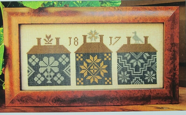 Quaker House Samplers by Carriage House Samplings - Etsy