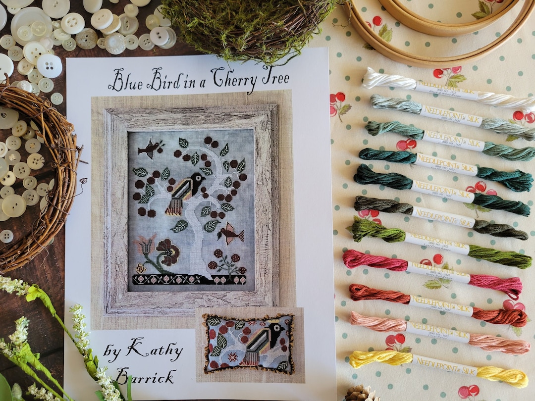 NPI Silks Floss Pack for Blue Bird in a Cherry Tree - Etsy