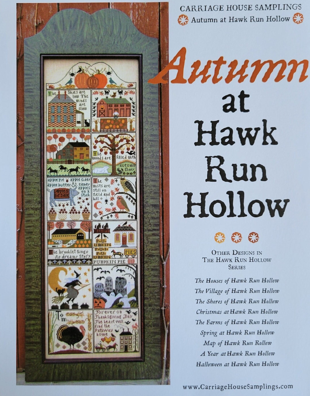 Autumn at Hawk Run Hollow by Carriage House Samplings - Etsy