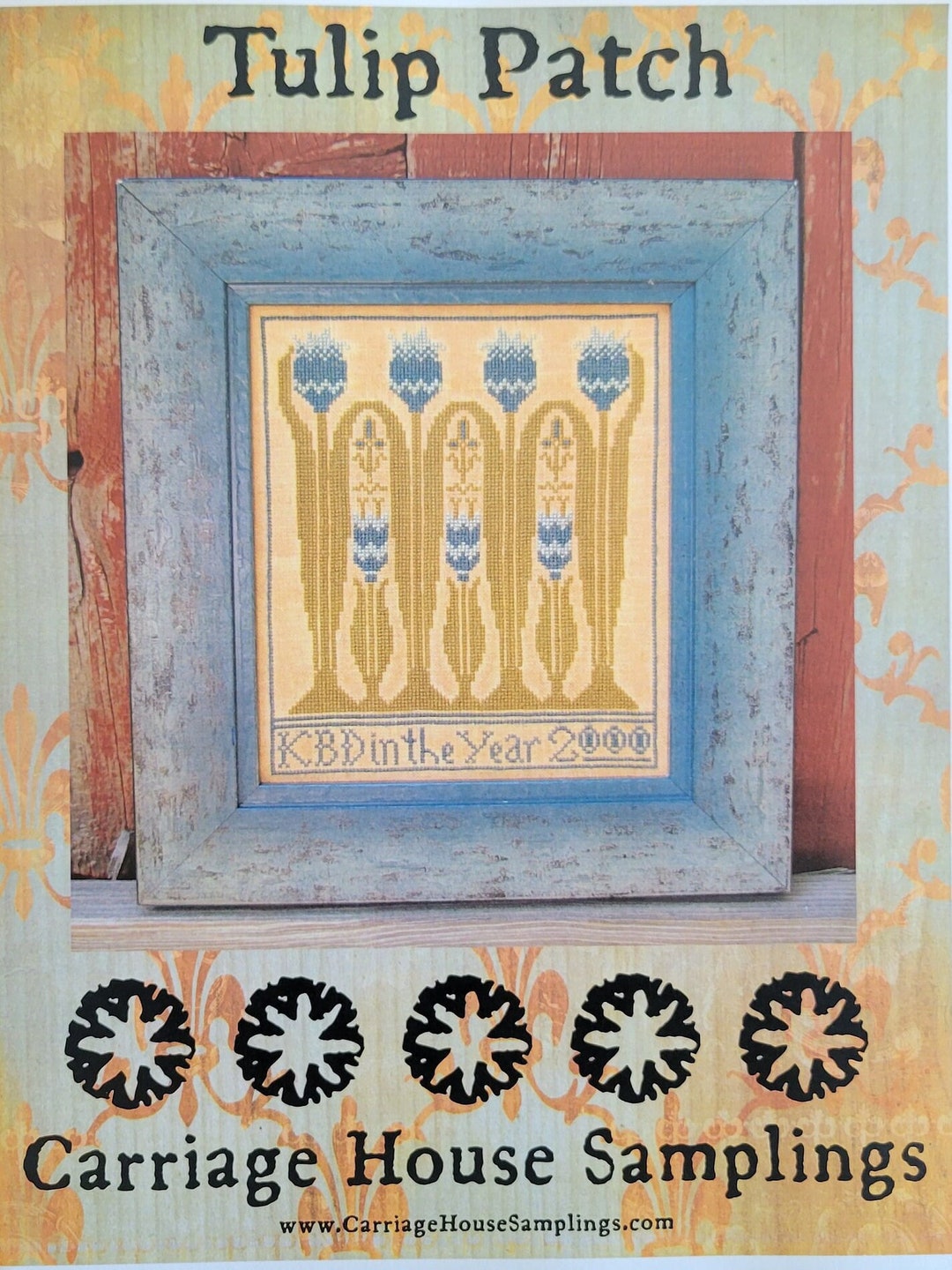 Tulip Patch by Carriage House Samplings - Etsy