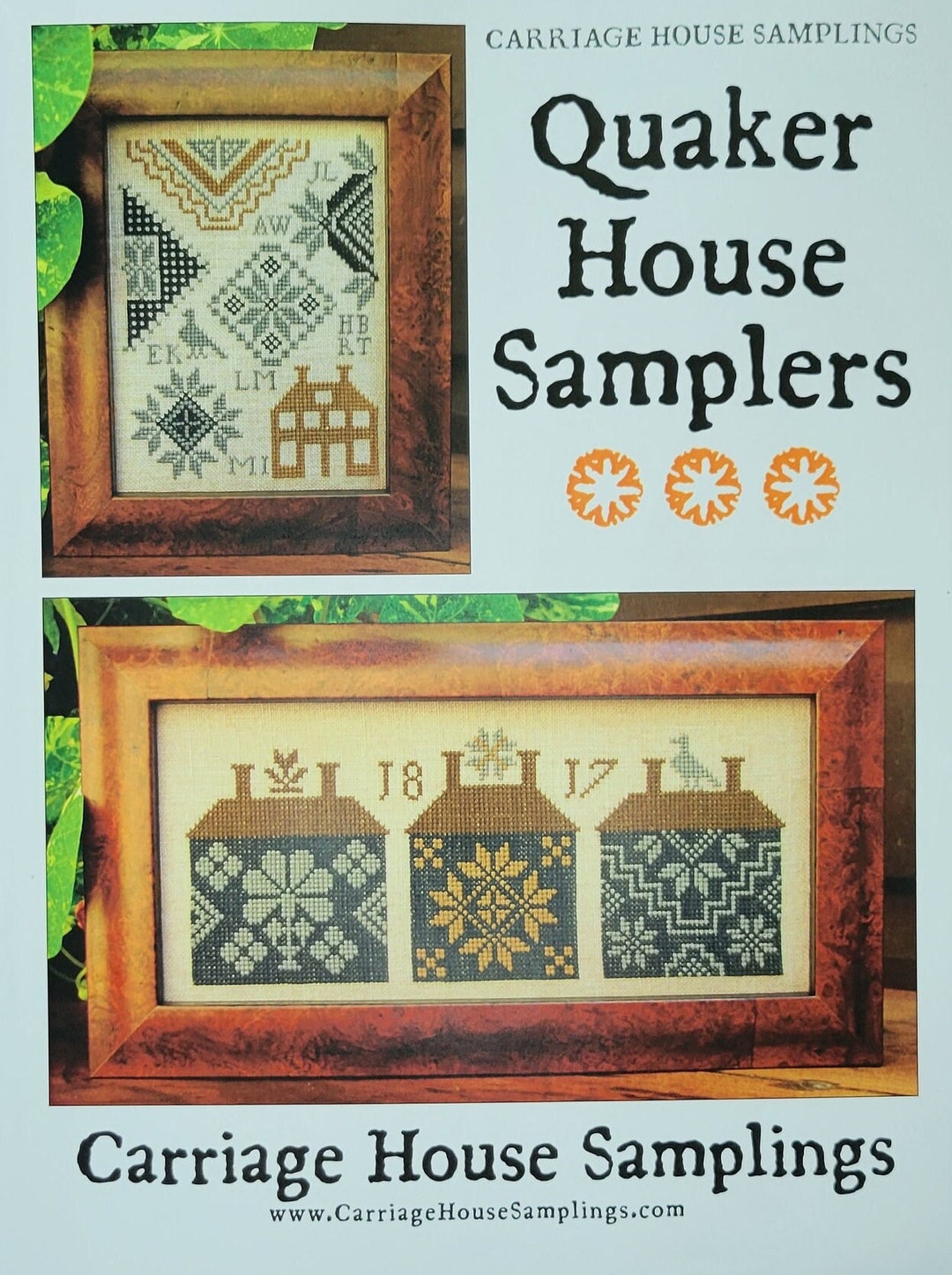 Quaker House Samplers by Carriage House Samplings - Etsy