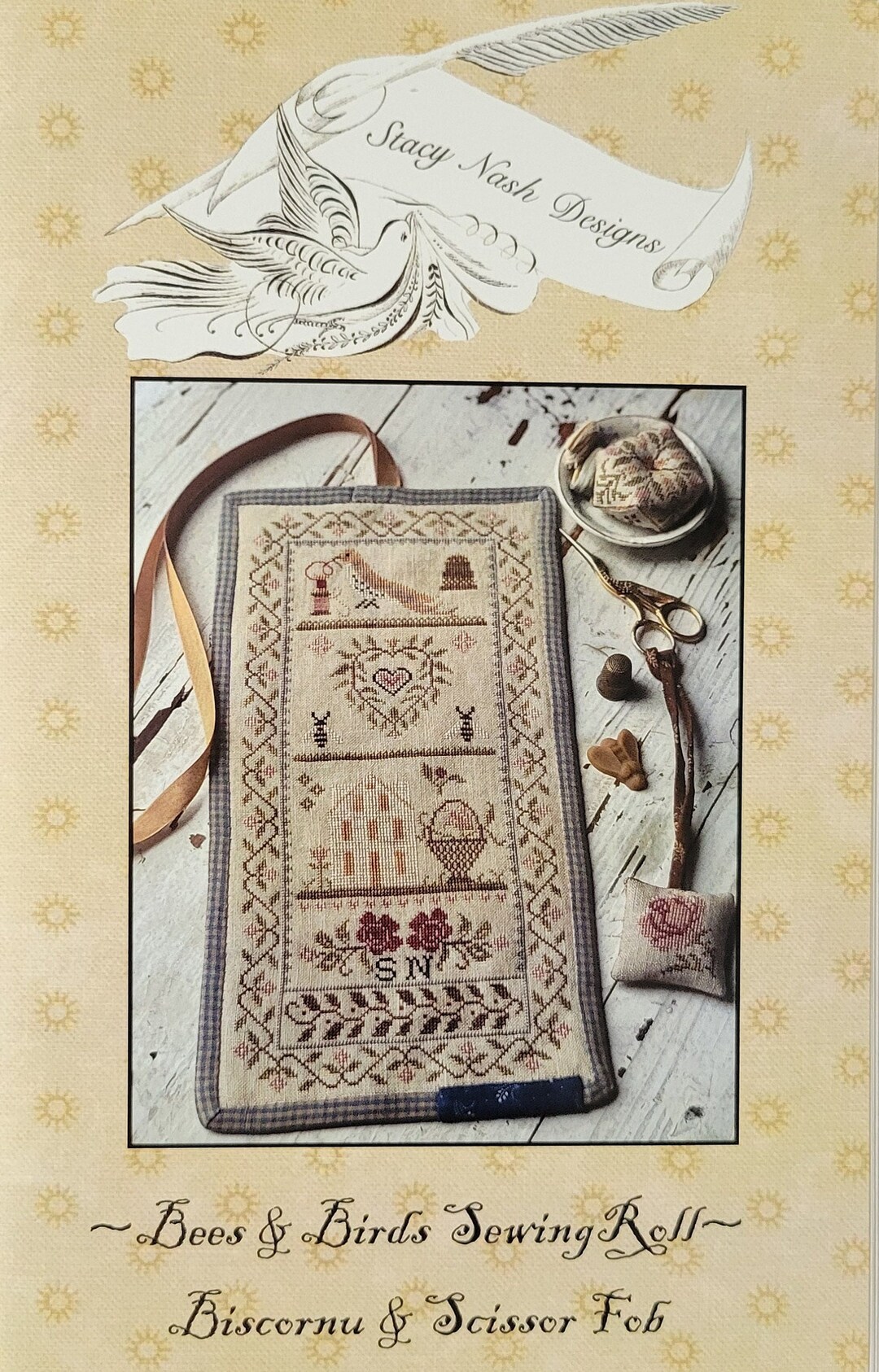 Bees & Birds Sewing Roll by Stacy Nash Designs - Etsy