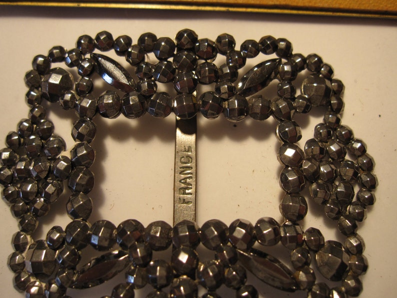 Vintage French Marcasite Fancy Belt Buckle - Etsy