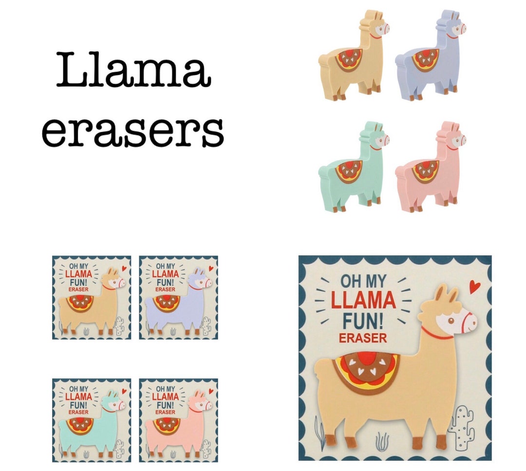 Llama Erasers, Llama Rubber, Alpaca, Novelty Eraser, Animal Eraser ...