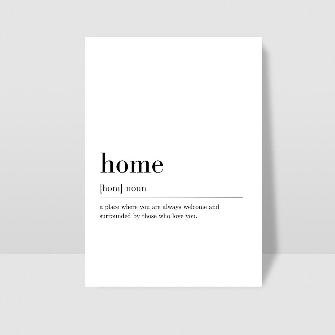 Home Definition Quote, Digital Download, Wall Art Print, INSTANT ...