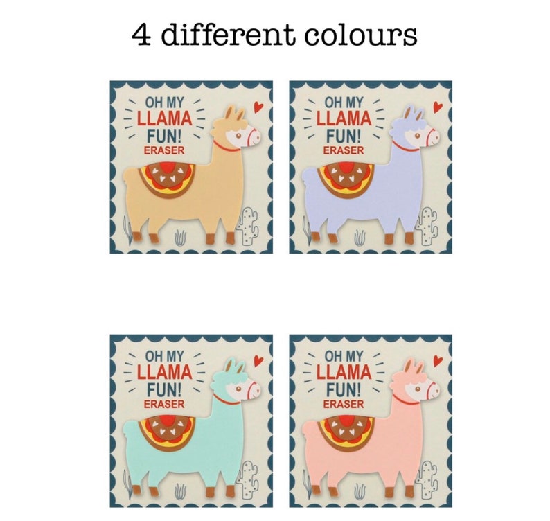 Llama Erasers, Llama Rubber, Alpaca, Novelty Eraser, Animal Eraser ...