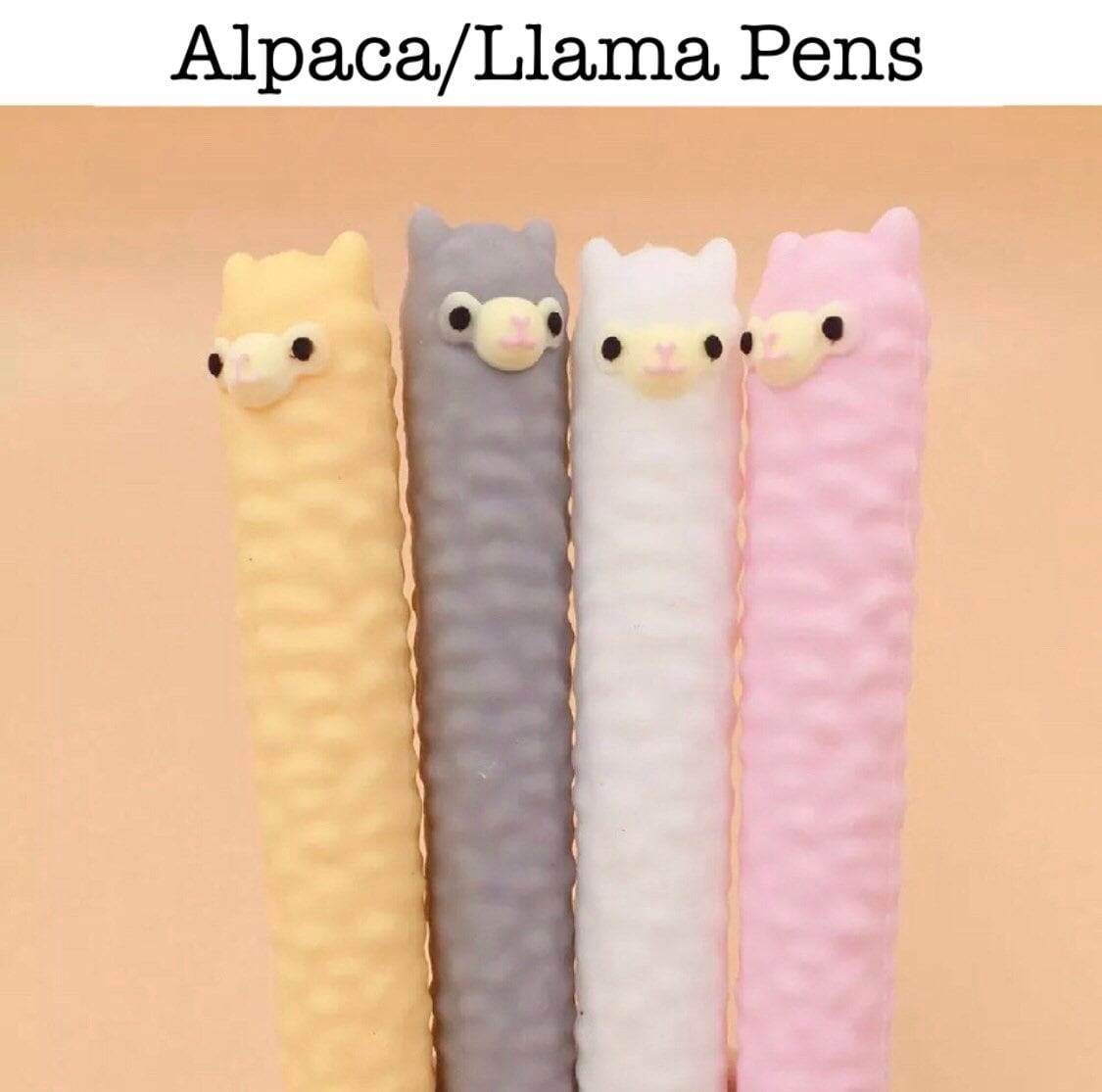 Llama Alpaca Fine Tip Pen Individual OR Set of 4 Black Ink - Etsy