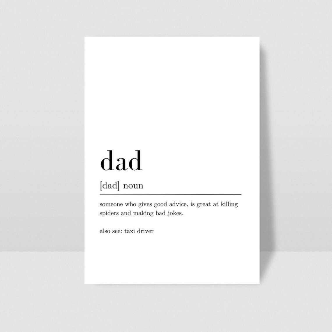 Dad Definition Quote, Digital Download, Wall Art Print, INSTANT ...