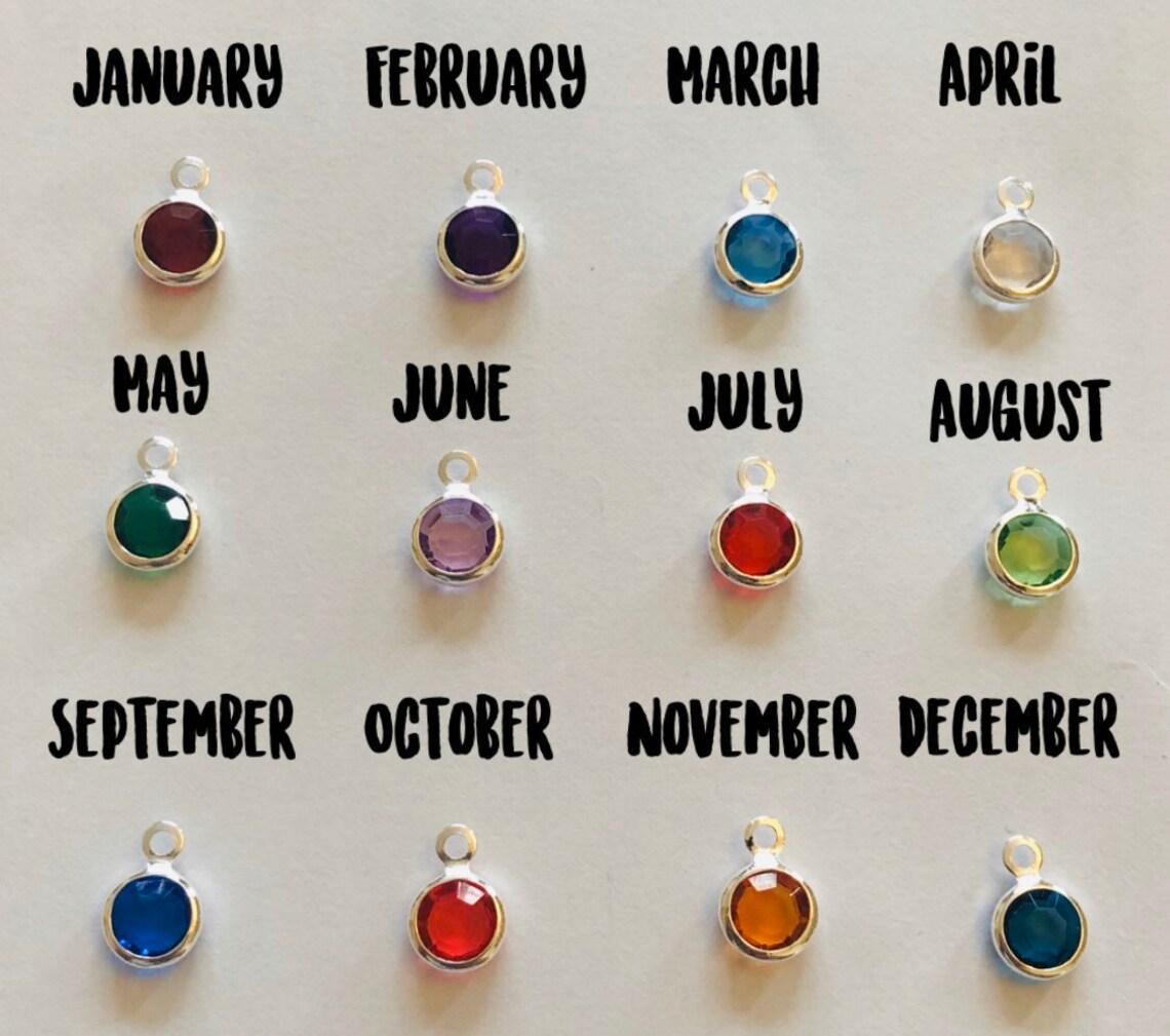 Birthstone Add on Charm, Birth Stone Charm, Birthstone, Birthstone ...