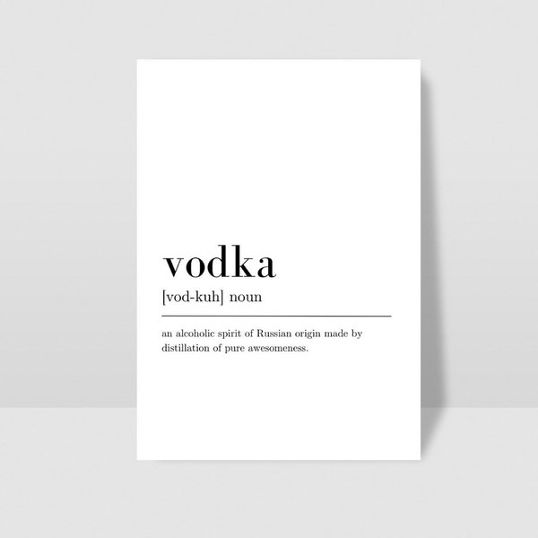 Vodka Quote - Etsy