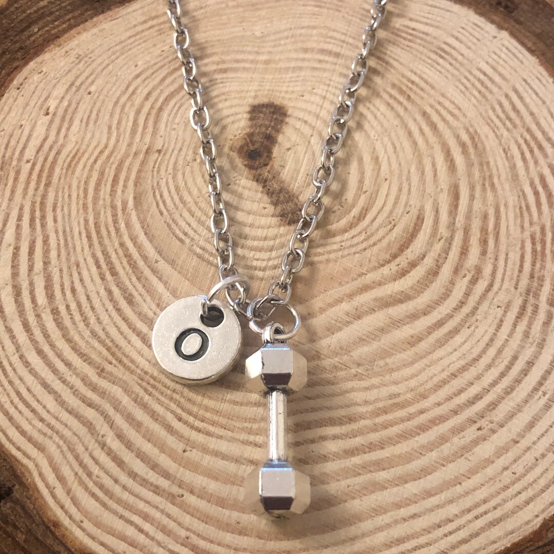 Gym Gifts for Her, Gym Gifts for Him, Gym Necklace, Dumbbell Necklace ...