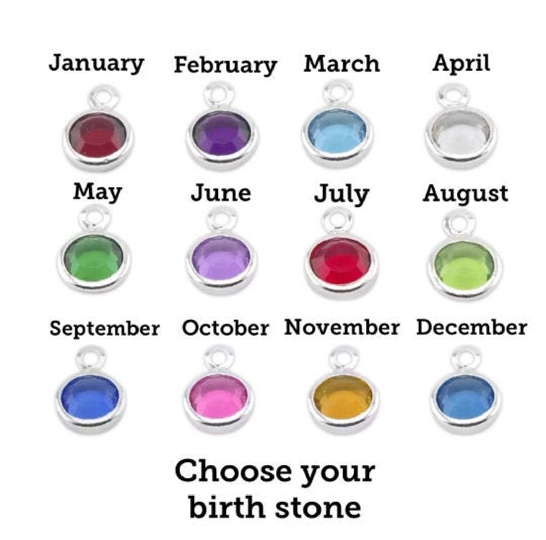 Birthstone Add on Charm, Birth Stone Charm, Birthstone, Birthstone ...