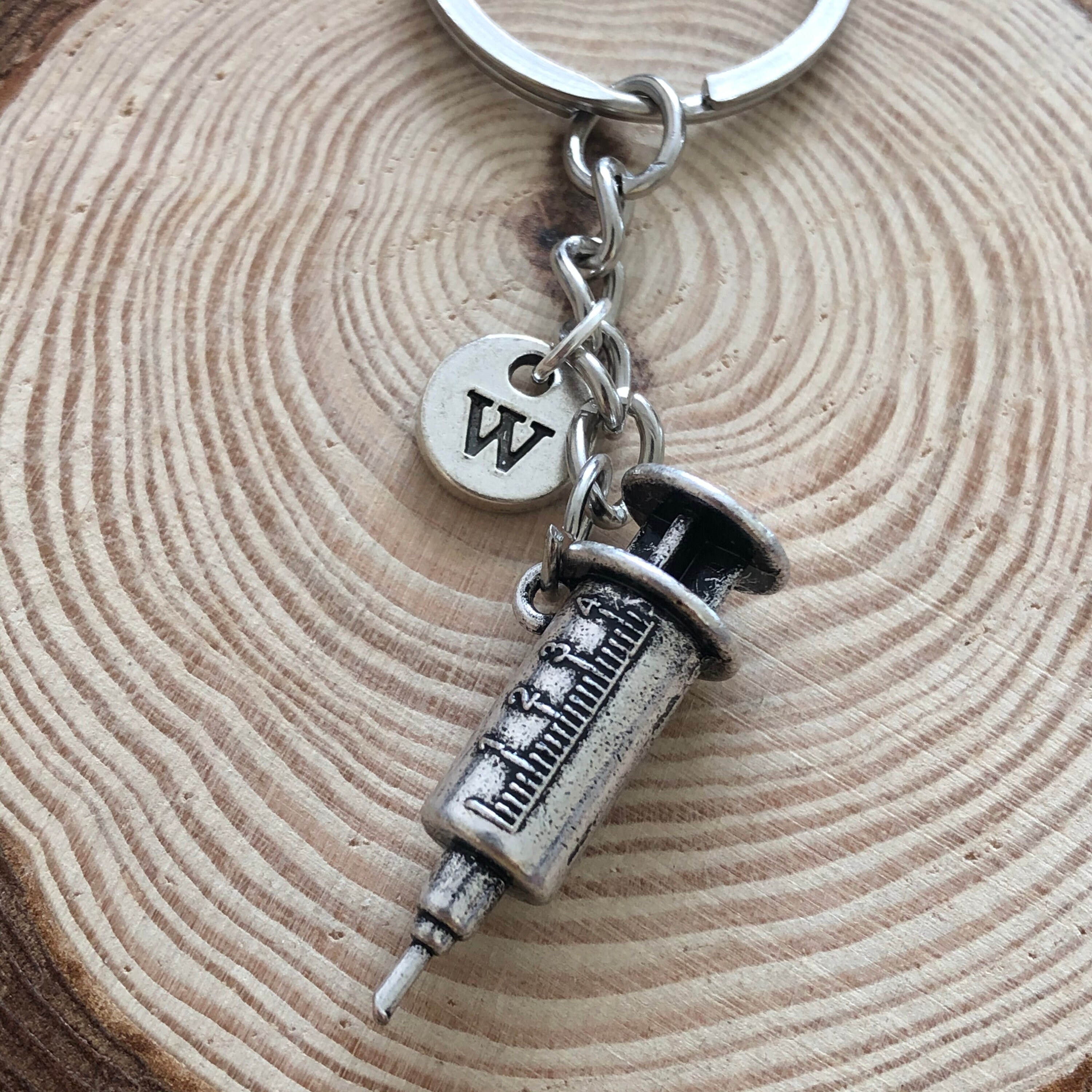 Syringe Key Ring Personalized Nurse Keychain Medical | Etsy