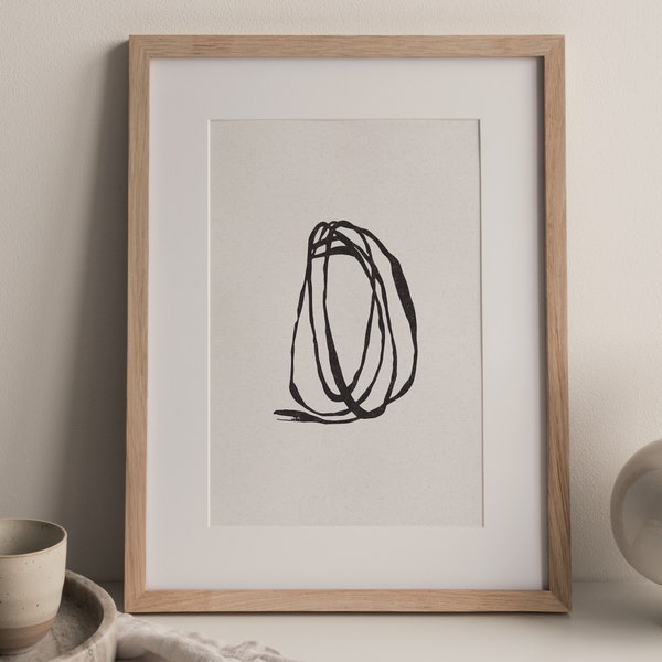 Woodblock Print, Geometric Art, Minimal Art, Boho Art - Etsy