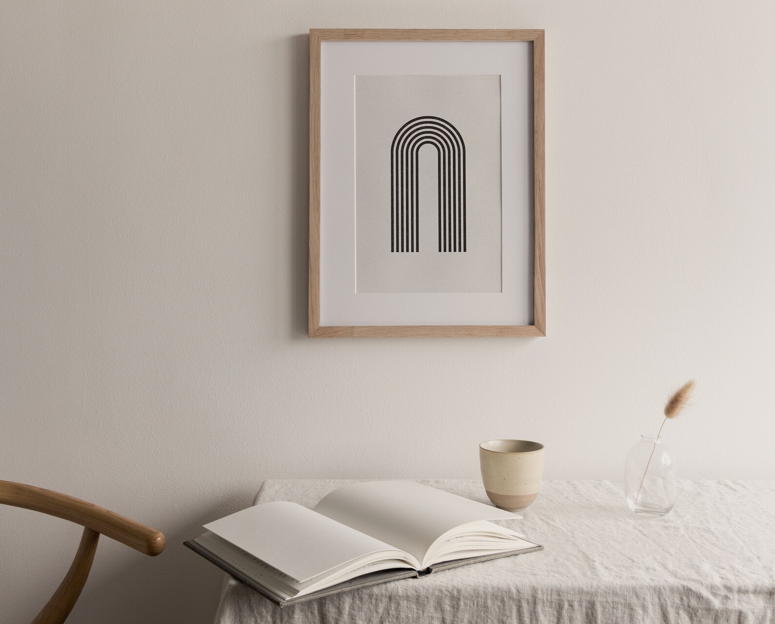 Arch Print, Rainbow Print, Printable Art, Geometric Art, Minimal Art ...