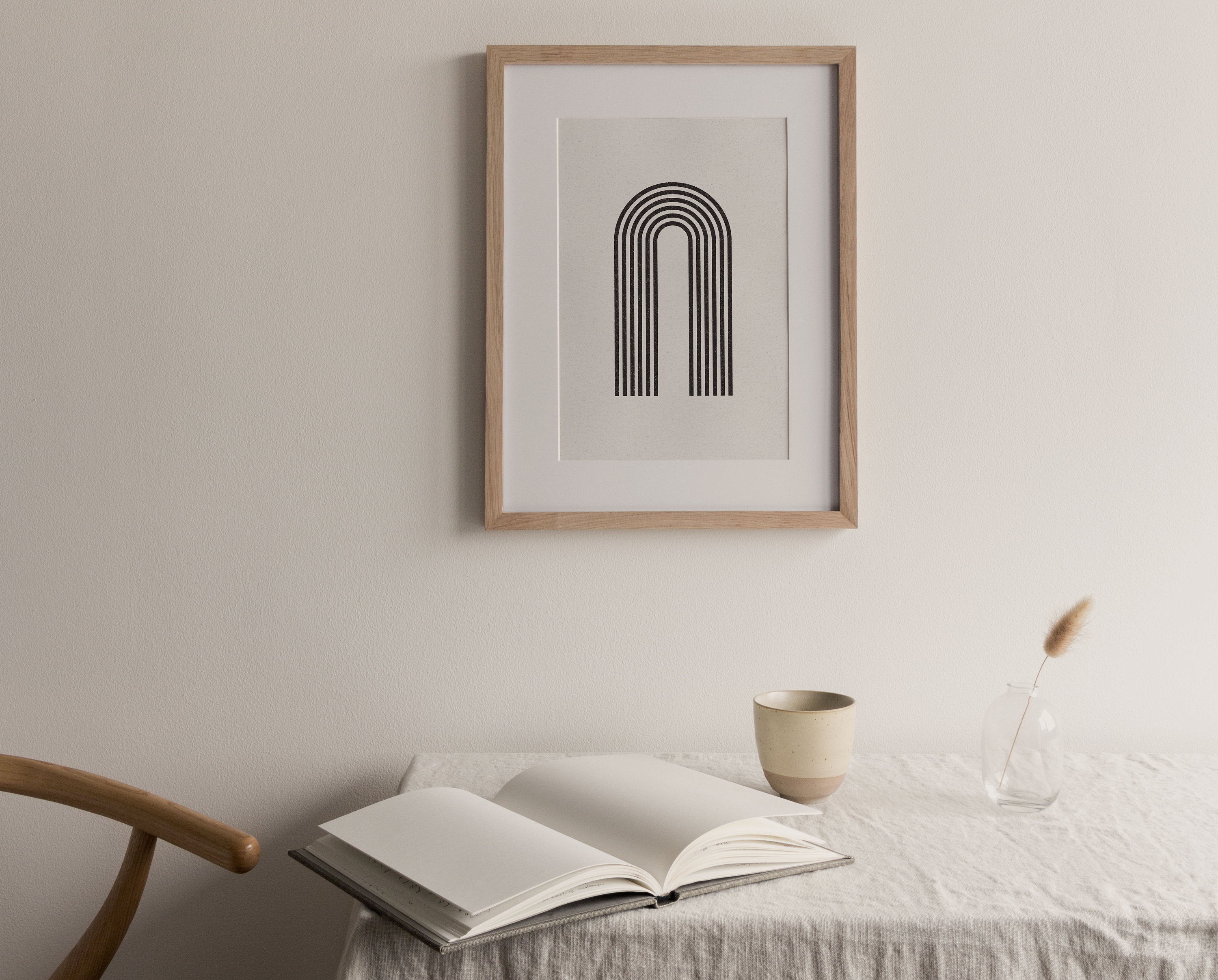 Arch Print, Rainbow Print, Printable Art, Geometric Art, Minimal Art ...