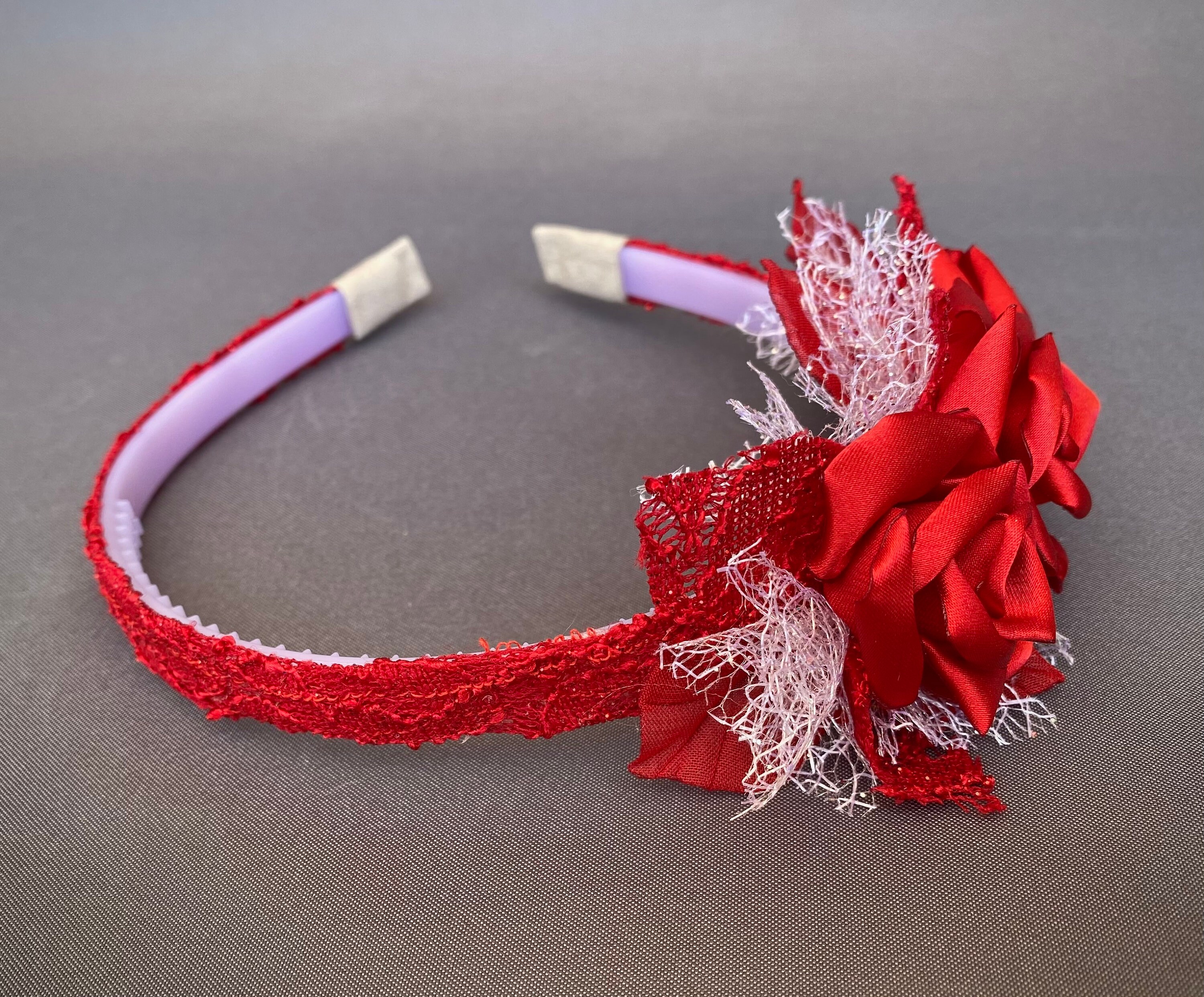 Red Flower Headband,red Rose Headband,toddler Women Girl Headband ...