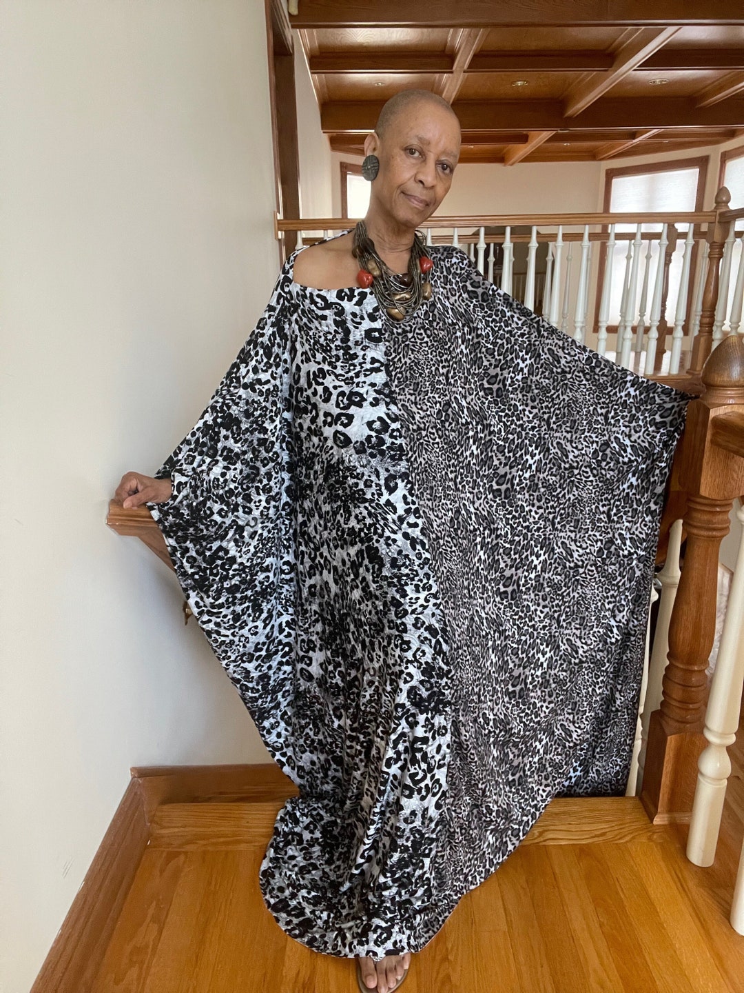 Animal Print Jersey Boubou - Etsy