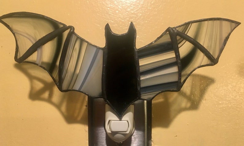 Stained Glass Bat Nightlight: Halloween Decor - Etsy