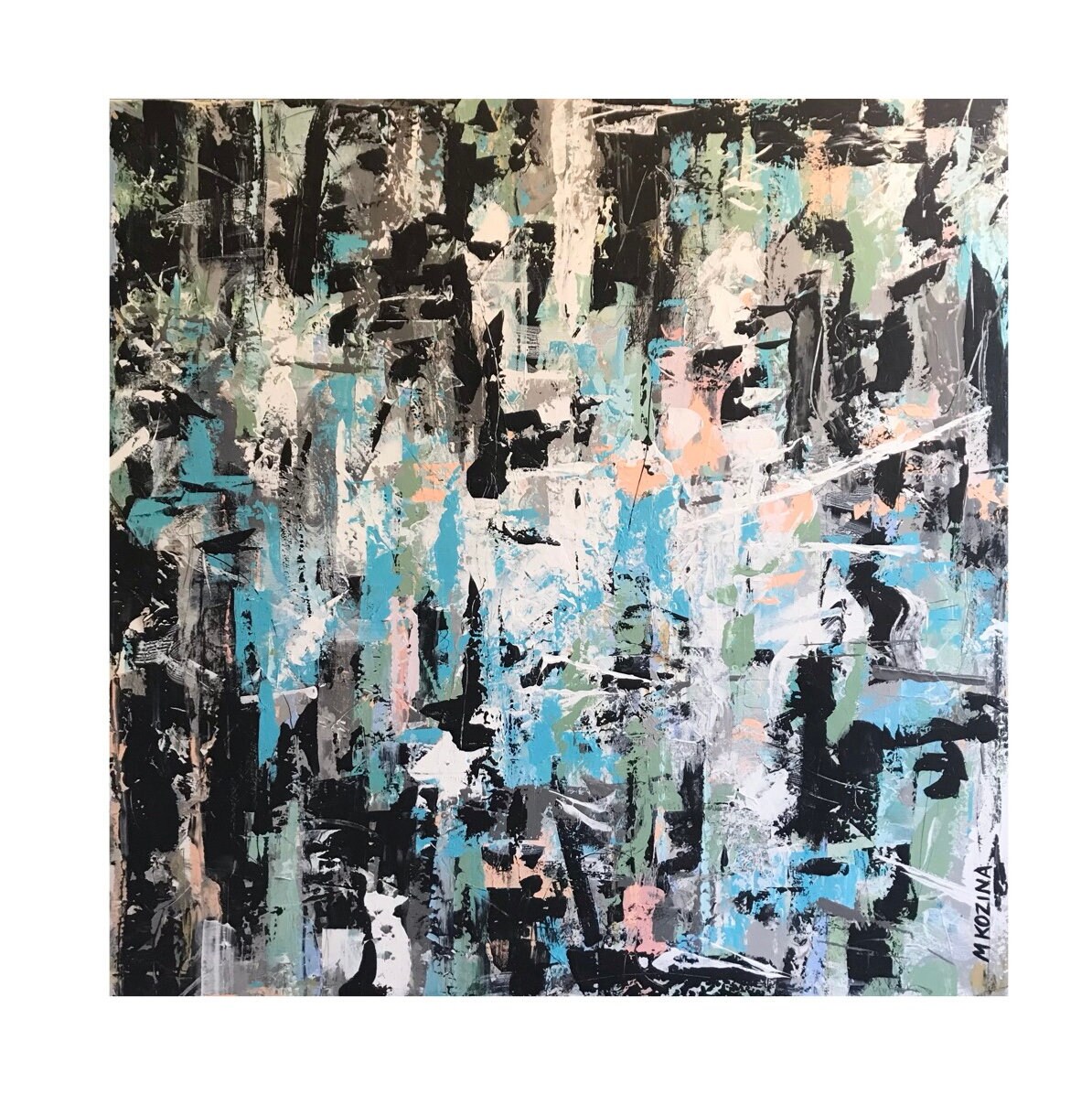 Original Painting / Titled ‘MIRROR MIRROR’ / Acrylic on Canvas / Large ...