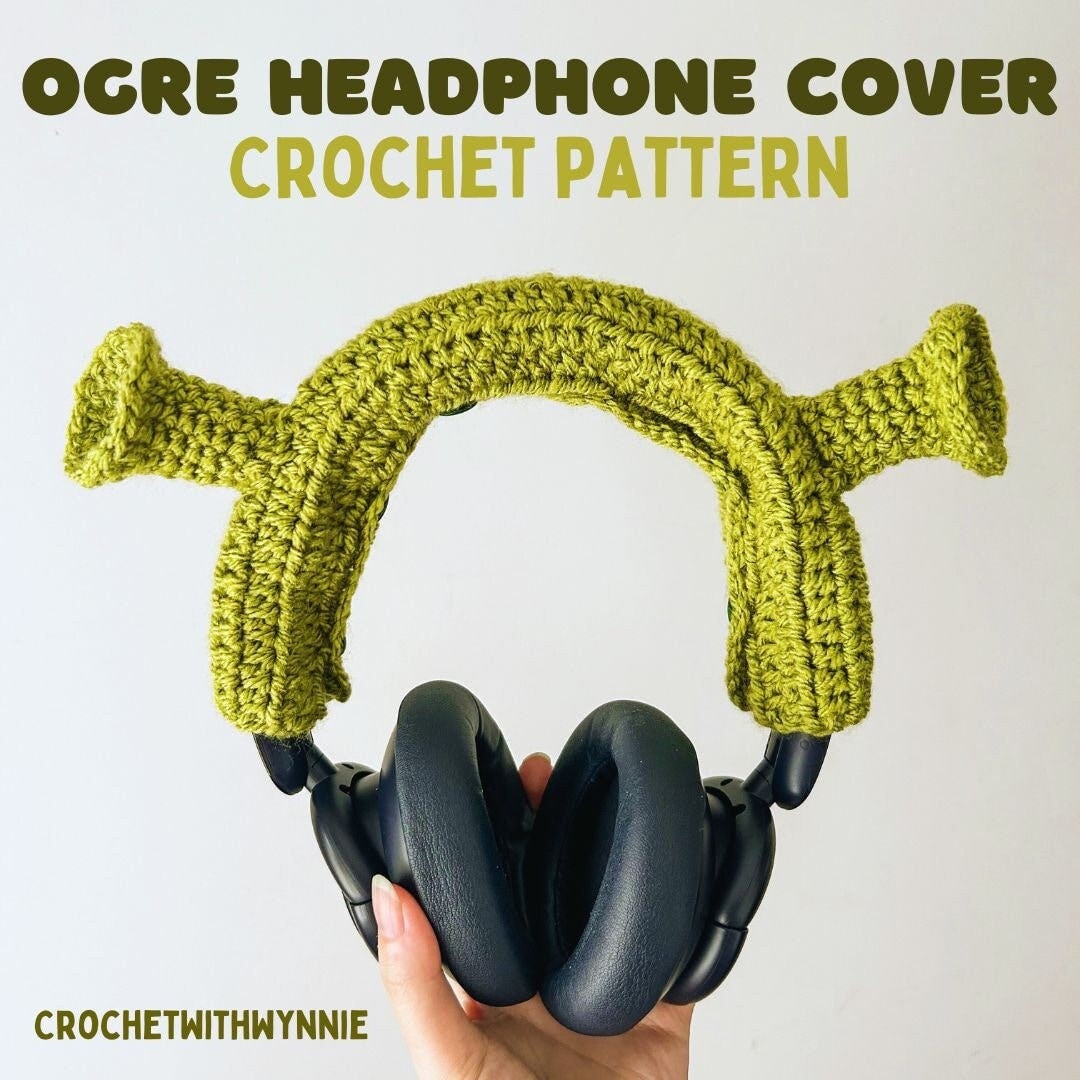 Crochet Pattern - Ogre Ears Headphone Cover - Beginner PDF File - Etsy UK