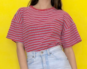 90s striped shirt | Etsy