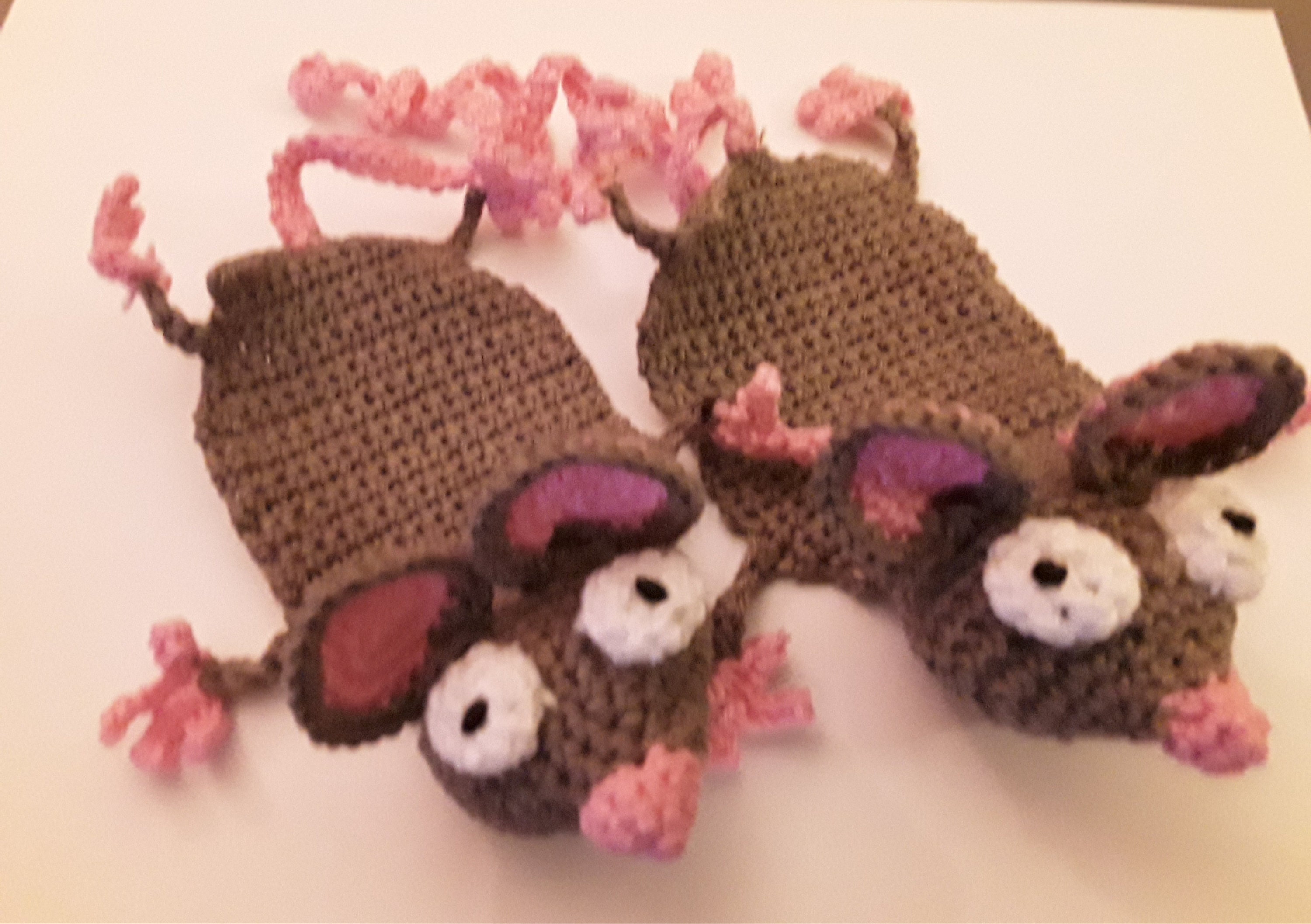 Cute Squished Crocheted Mouse Bookmark Funny Mouse Novelty Etsy