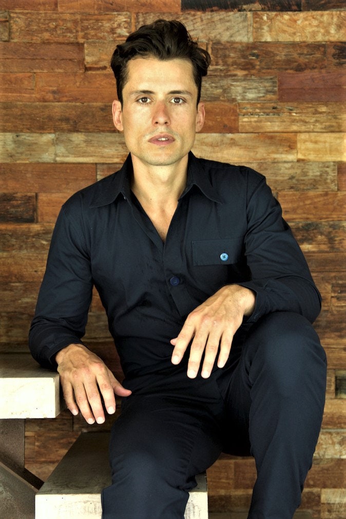 BERLIN Navy Blue - Jumpsuit for Men, Designer Jumpsuit, Onesie Men ...