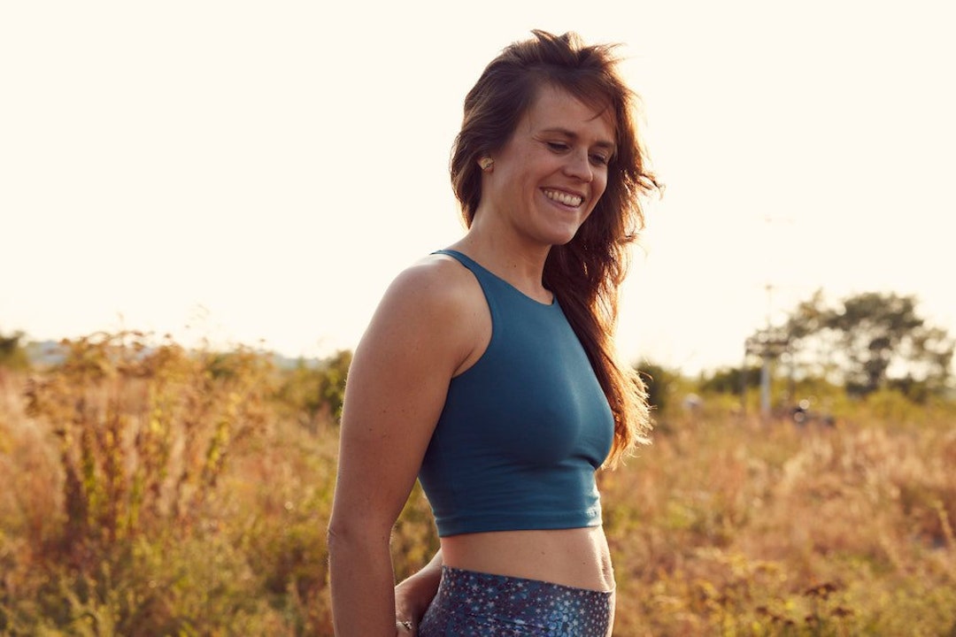 LISBON Petrol Green - Women Yoga Top, Tank Top, Stretch, Comfortable ...