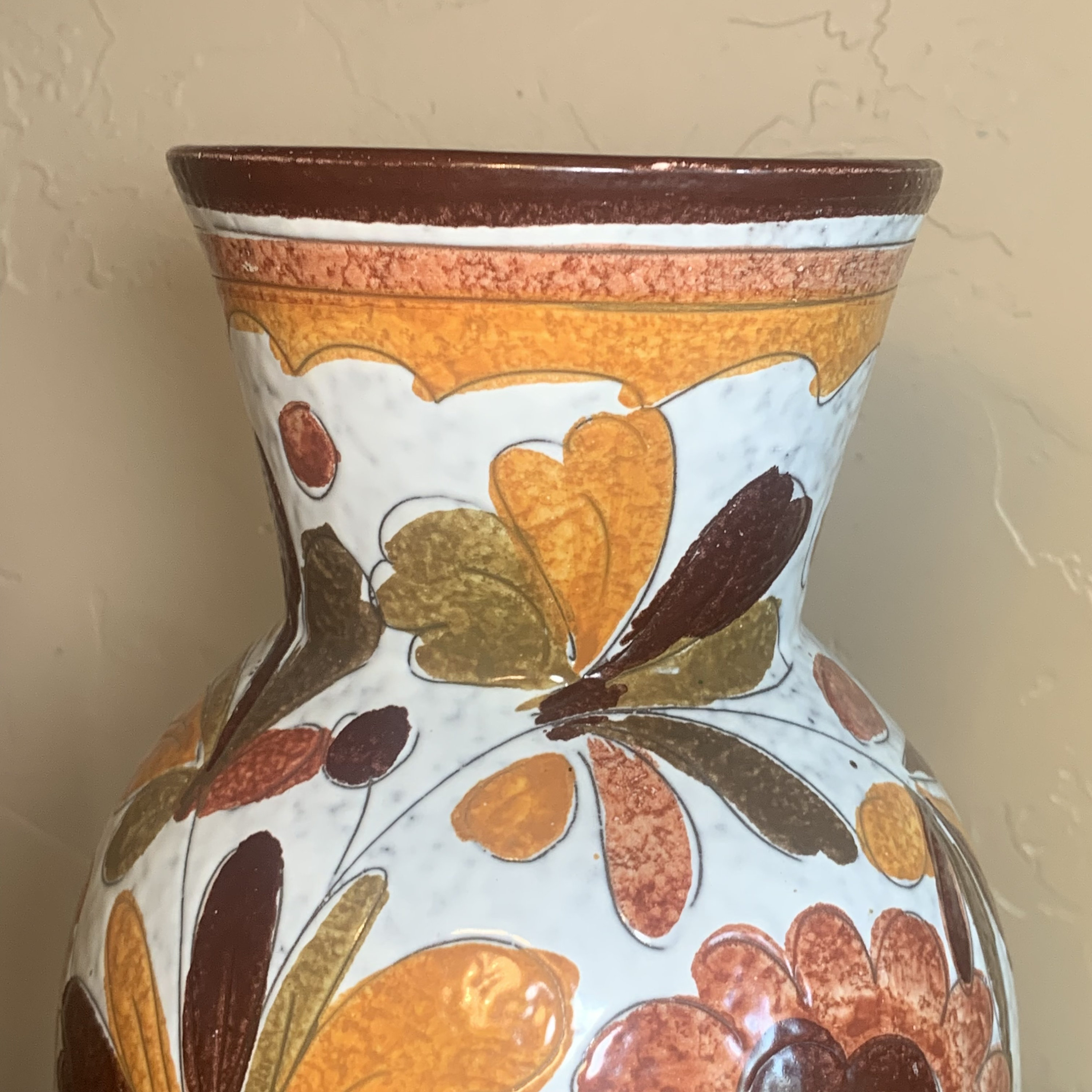 Vintage Italian Rosenthal Netter Bitossi Raymor Pottery Floral Vase - Etsy