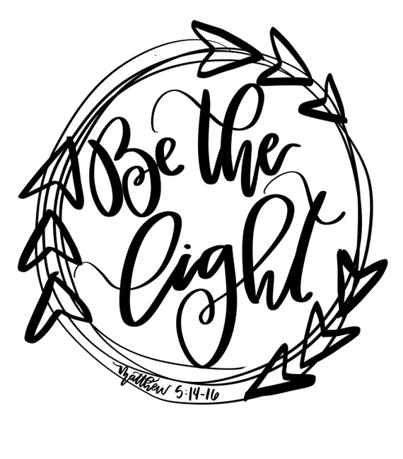 Be the Light Printable JPG - Etsy