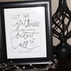 Let Your Gentleness Be Evident Philippians 4:5 - Etsy