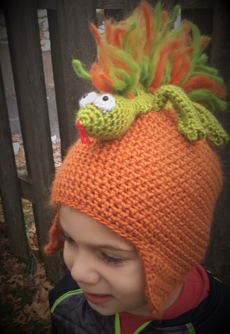 Gecko Mohawk Hat - Etsy