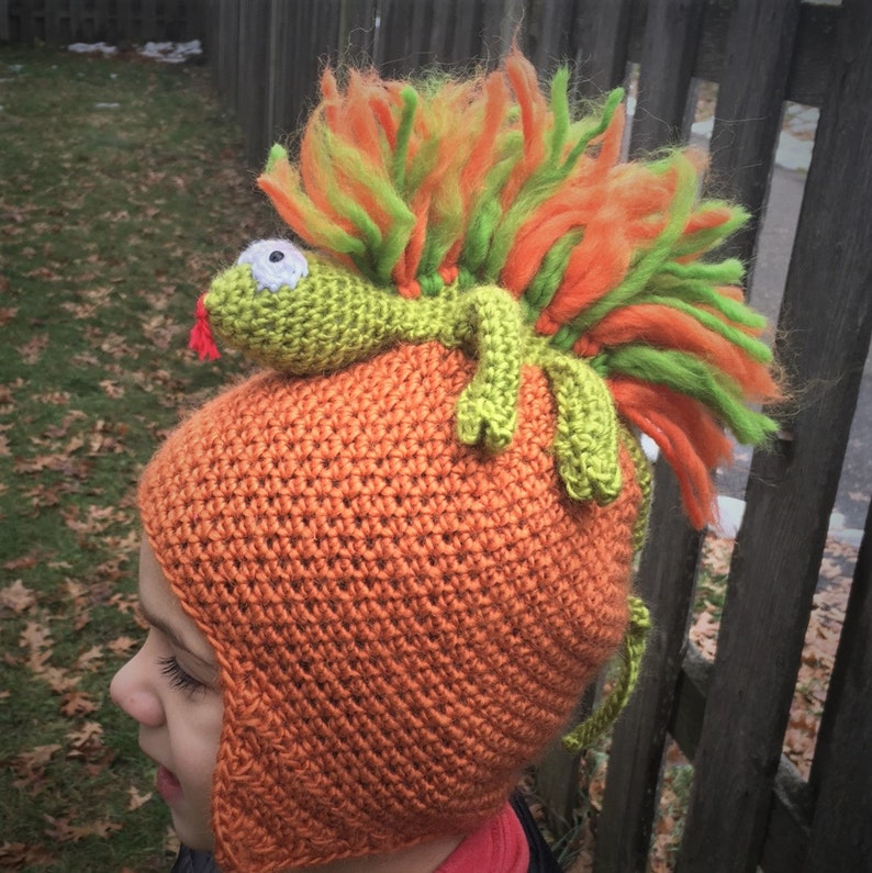 Gecko Mohawk Hat - Etsy