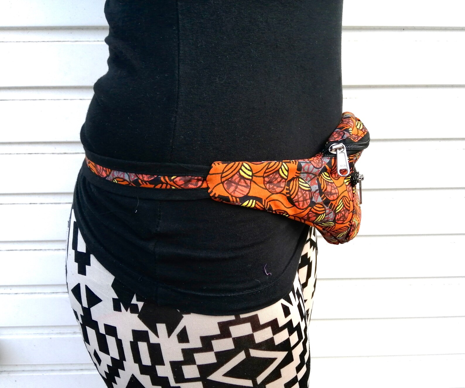JACKFRUIT Bumbag / Fanny Pack - Afro Disco Orange - Multi Colour Unisex ...