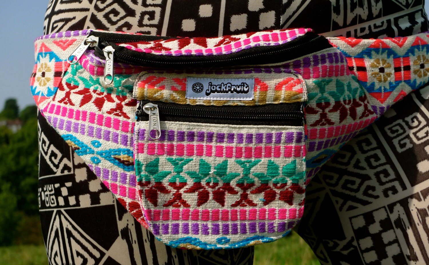JACKFRUIT Bumbag / Fanny Pack - Spring 2 - Multi Colour Unisex Crazy ...