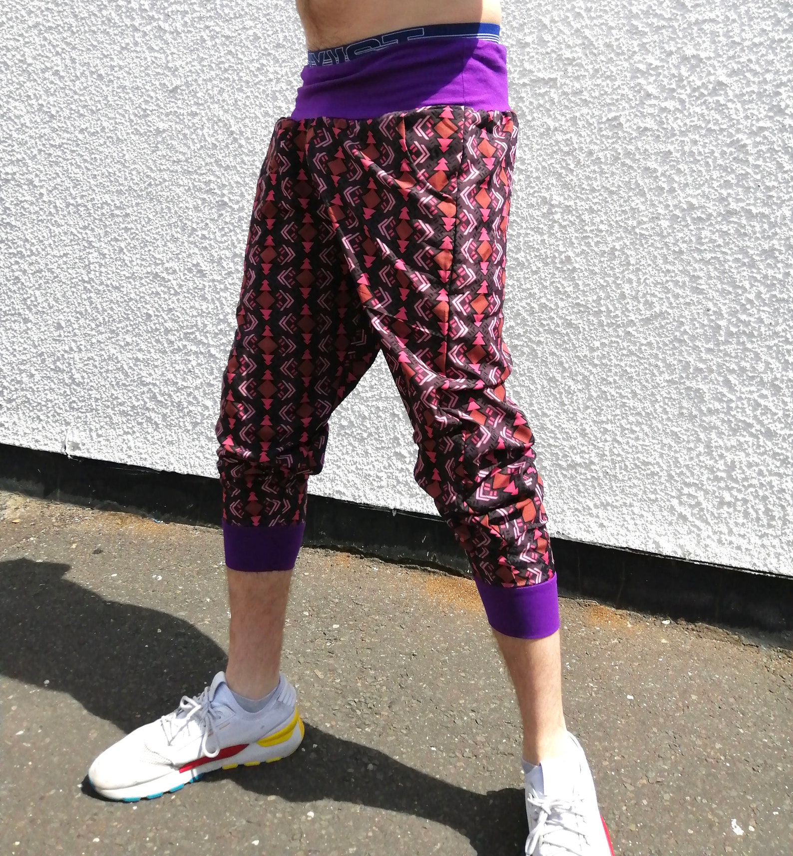 JACKFRUIT Papaya Pants - Space Invaders Black - Unisex Crazy Pattern ...