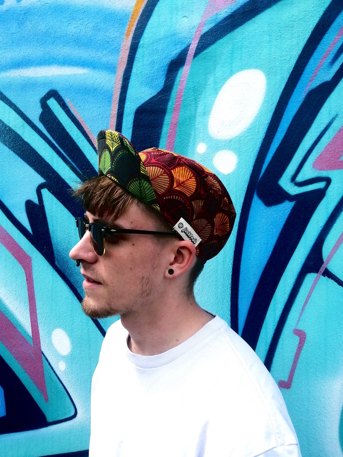 JACKFRUIT Hula Hat - Green - Reversible Cotton Aztec 80s Festival ...