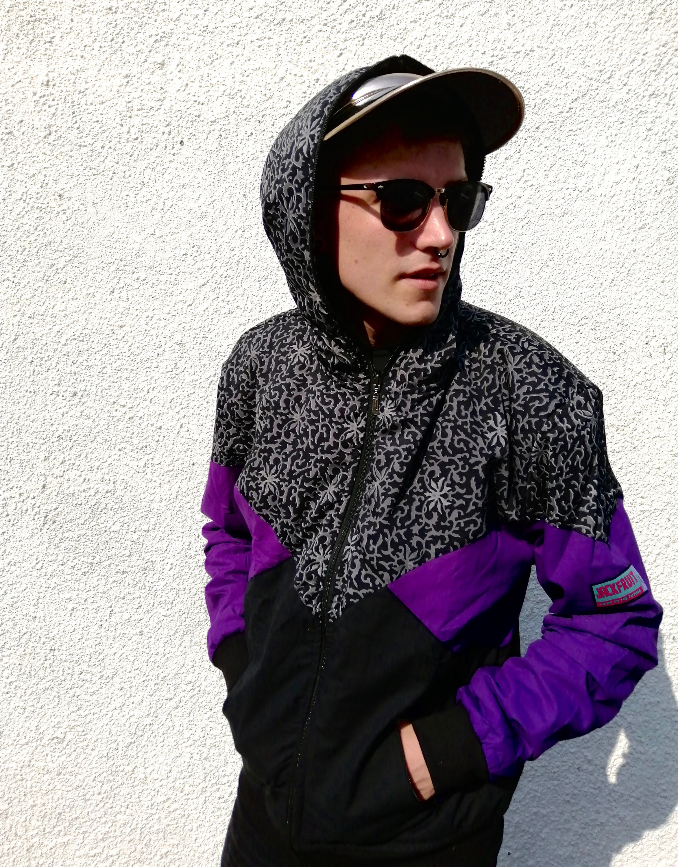 Red Velvet Shell Suit Hoodie - 90s Streetwear Burning Man Red Velvet Shell Suit Hoodie - 90s Streetwear Burning Man