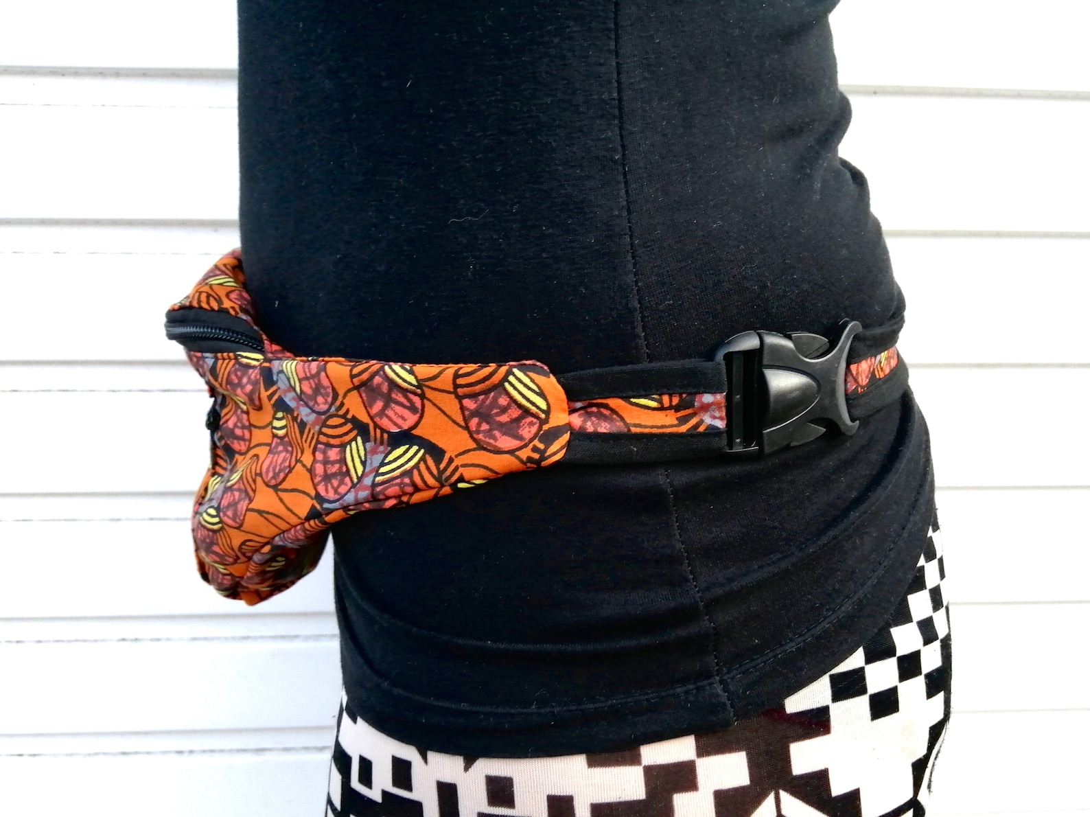 JACKFRUIT Bumbag / Fanny Pack - Afro Disco Orange - Multi Colour Unisex ...
