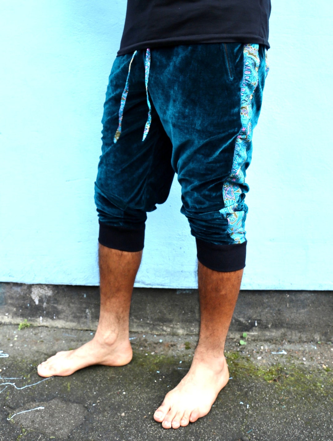 JACKFRUIT Deluxe Velvet Loungers - Turquoise - Pimp Velour Tracksuit ...